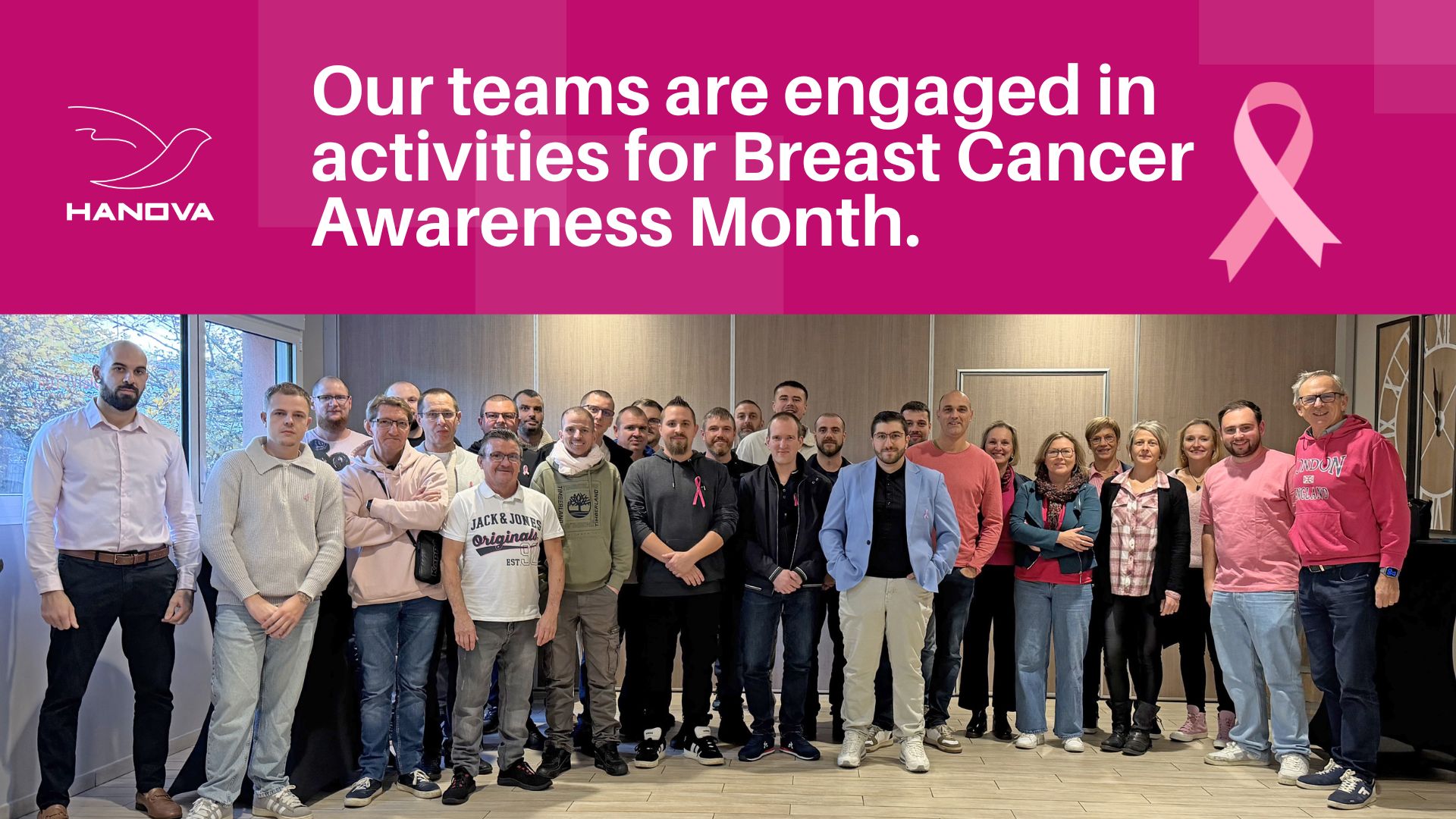 Our teams rallied together for Pink October - Hanova